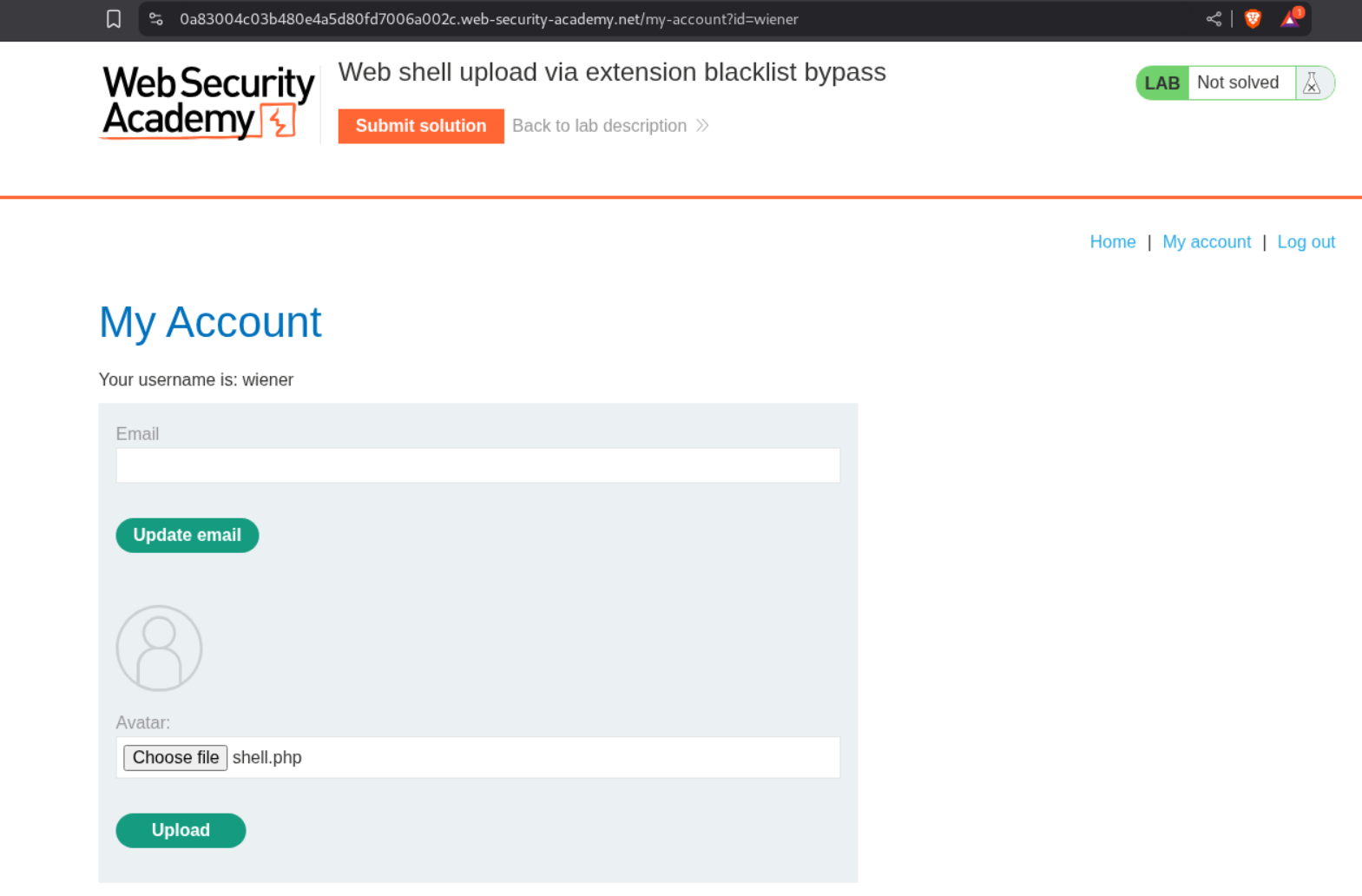 Walkthrough - File Upload Portswigger labs | Yash's CyberSec blog